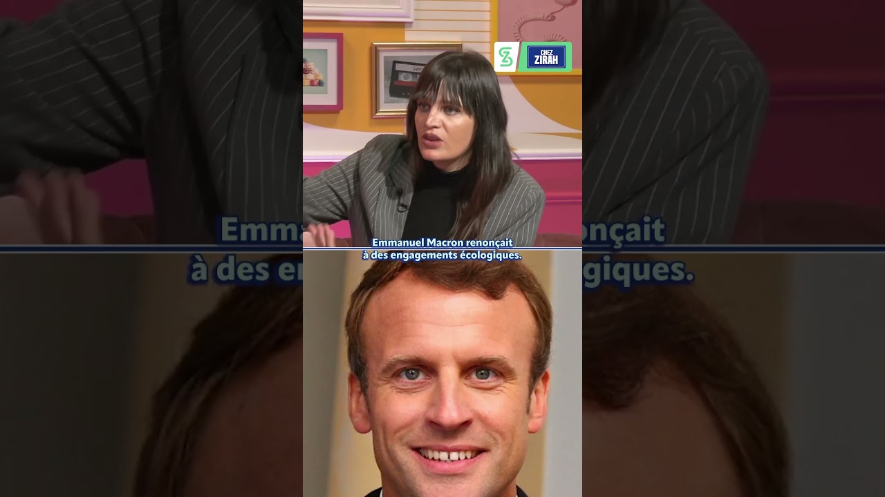 Alma Dufour décroche les portraits du Président Emmanuel Macron
