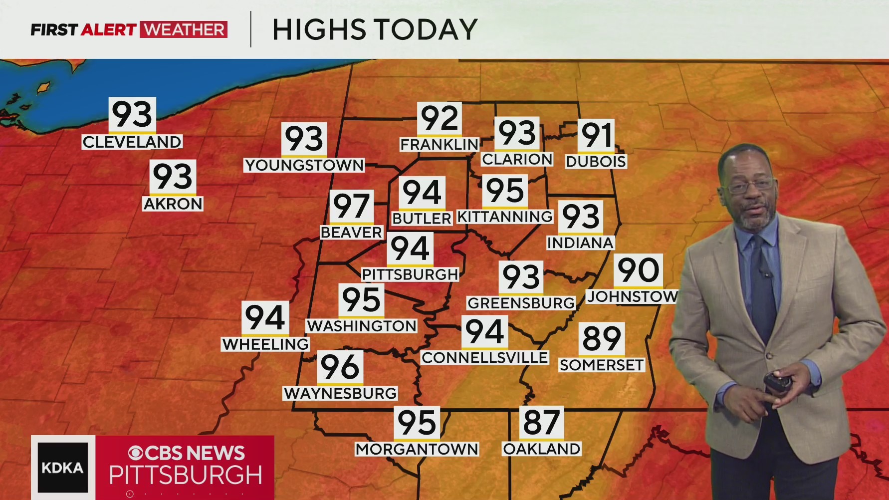 KDKA-TV Morning Forecast (June 24, 2025)
