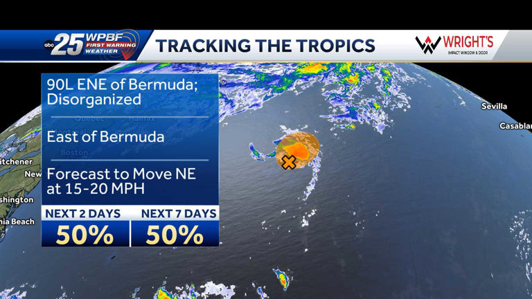 Tracking Invest 90-L: Computer models and maps