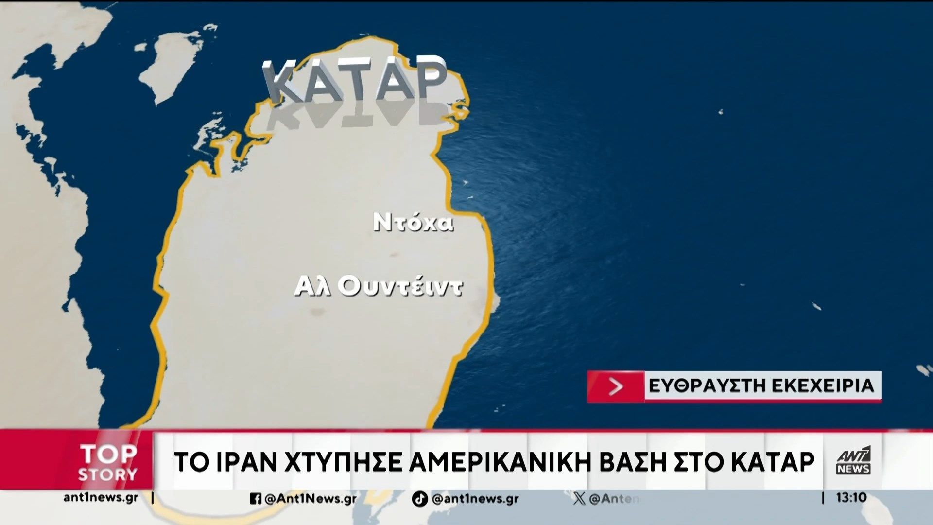 Το Ιράν χτύπησε αμερικανική βάση στο Κατάρ