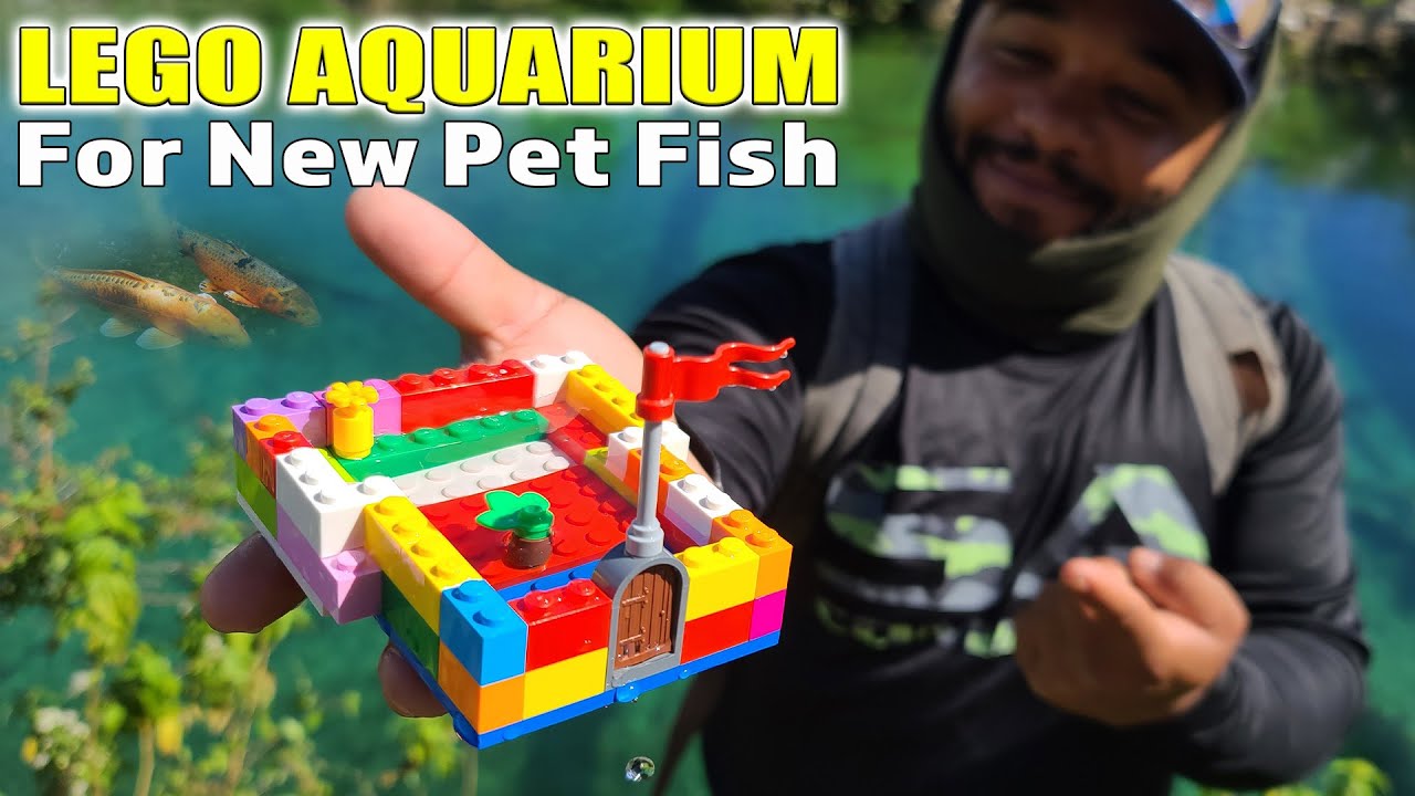Custom LEGO Fish Tank DIY! Meet Our New Pet!