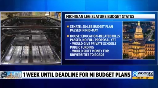 1 week until deadline for Michigan budget plans