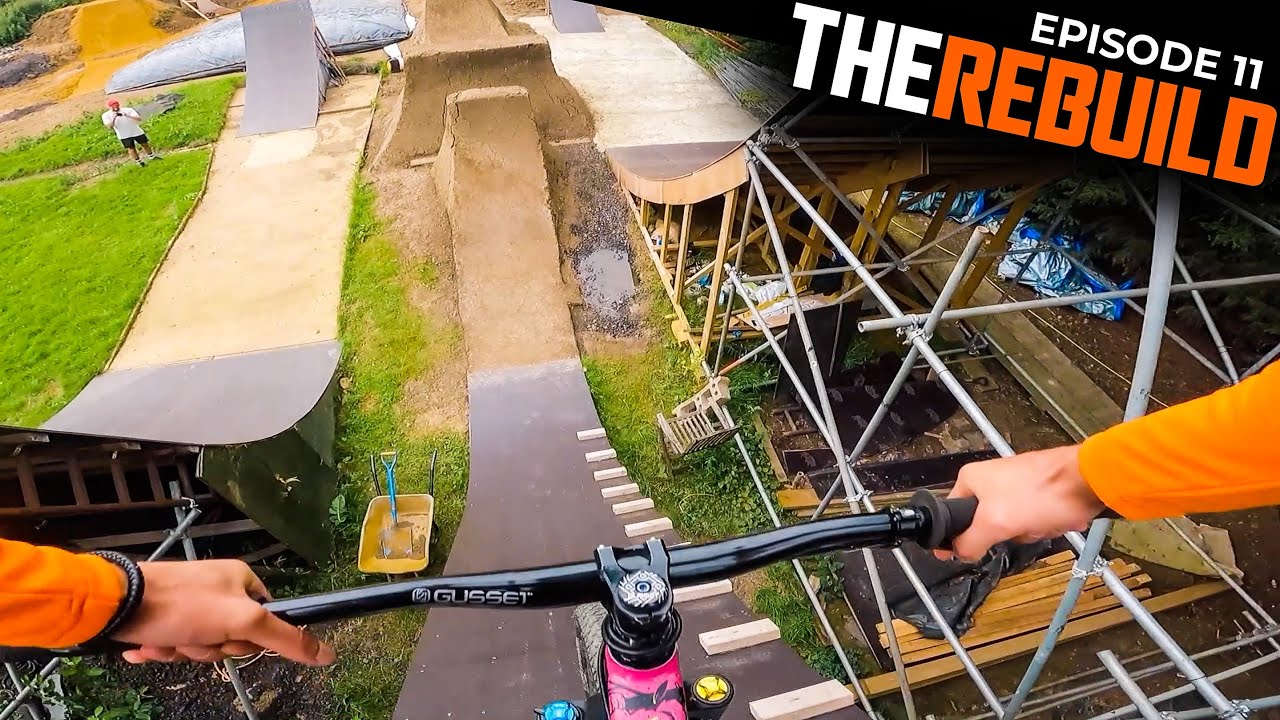 Testing out the finished MTB trail – worth the wait!