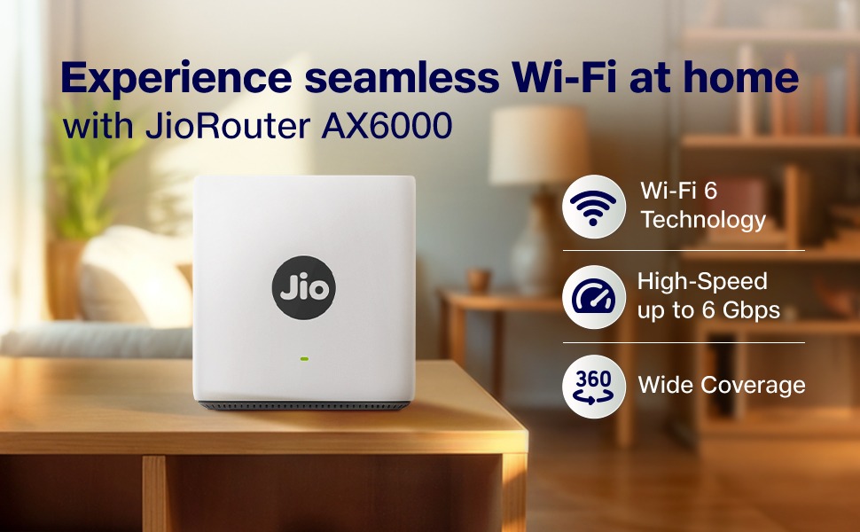 Reliance Jio Launches AX6000 Wi-Fi 6 Router with 6 Gbps Speed and Mesh ...