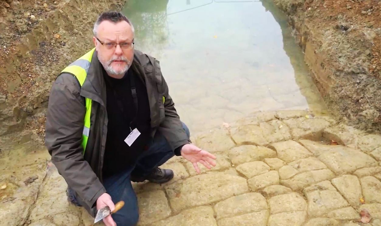 A work crew was building a road in France when they uncovered an ...