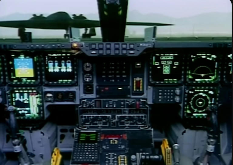 Inside the cockpit of a B-2 bomber, one of America’s most secret aircraft