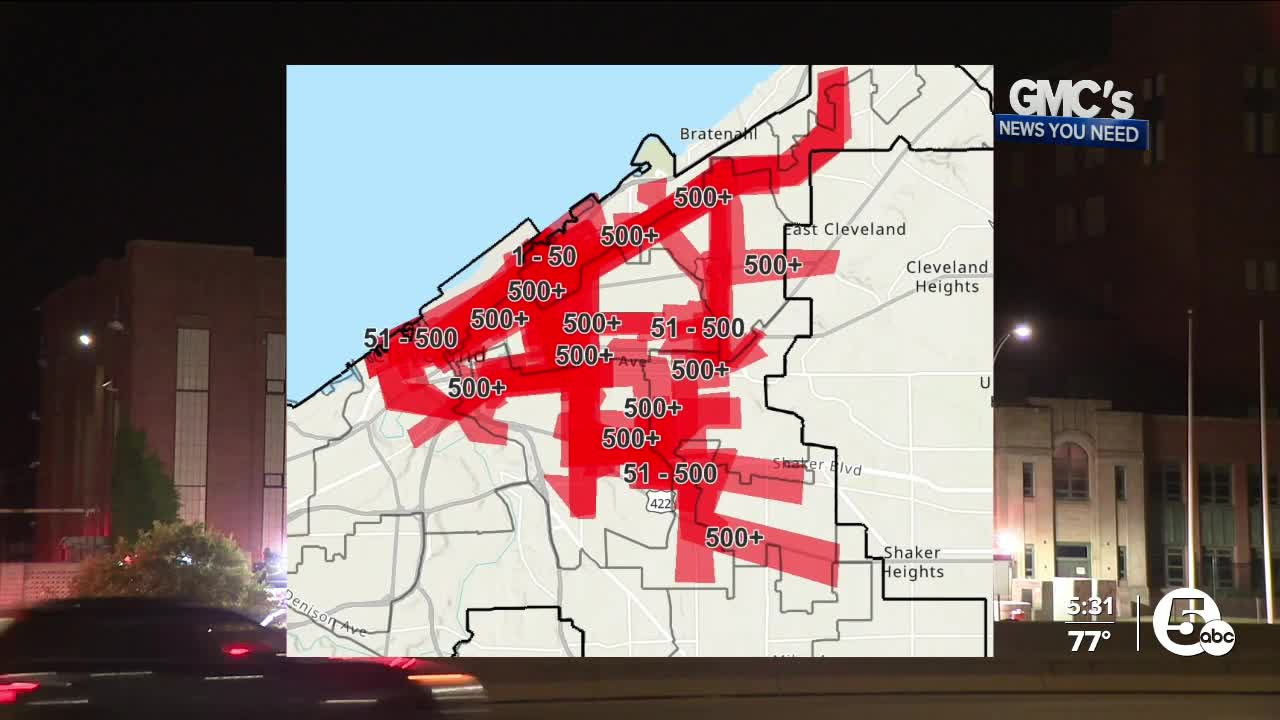 Fire overnight causes power outage at Cleveland Public Power Substation