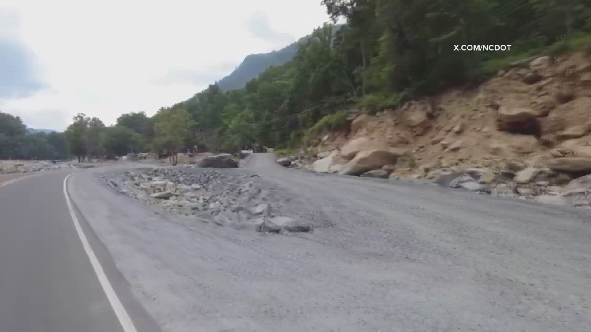 New temporary access road complete in western North Carolina
