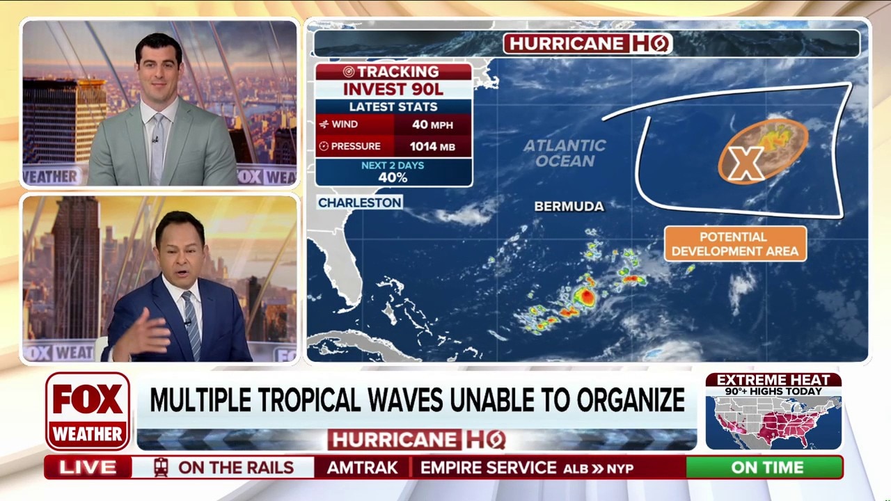 Invest 90L has limited time to develop in central Atlantic