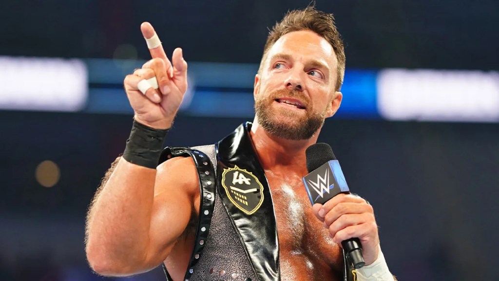 LA Knight appears during TNA Impact on AMC debut broadcast