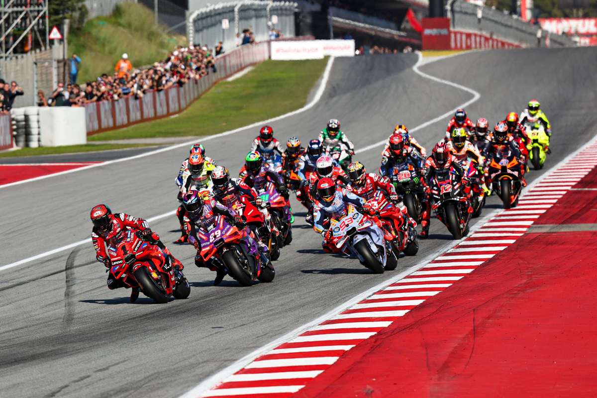 WATCH: A flying MotoGP bike just hit a TV camera