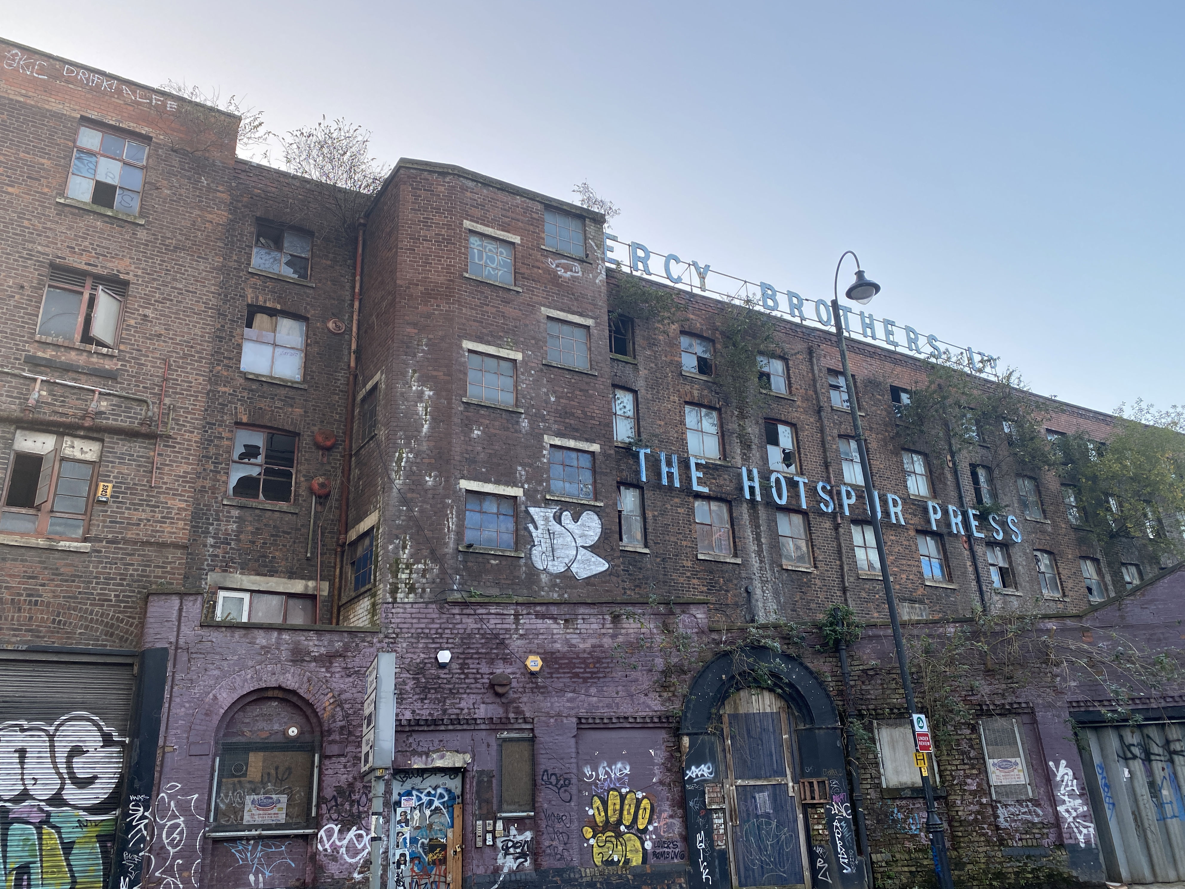 Watch this: flames rip through historic Hotspur Press building in ...