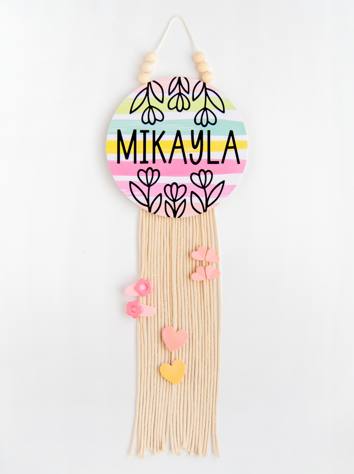 Stylish DIY hair bow organizer for kids’ rooms and gift giving