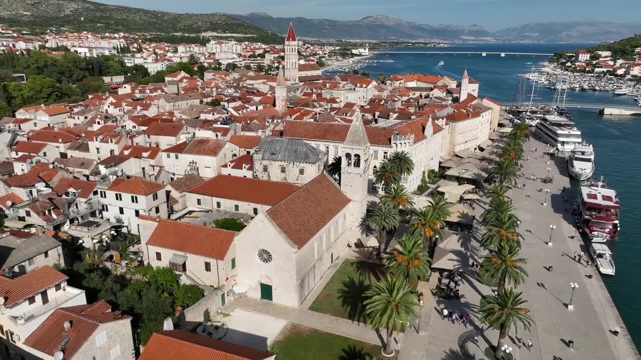 Trogir by Drone: Croatia's Timeless Coastal Jewel