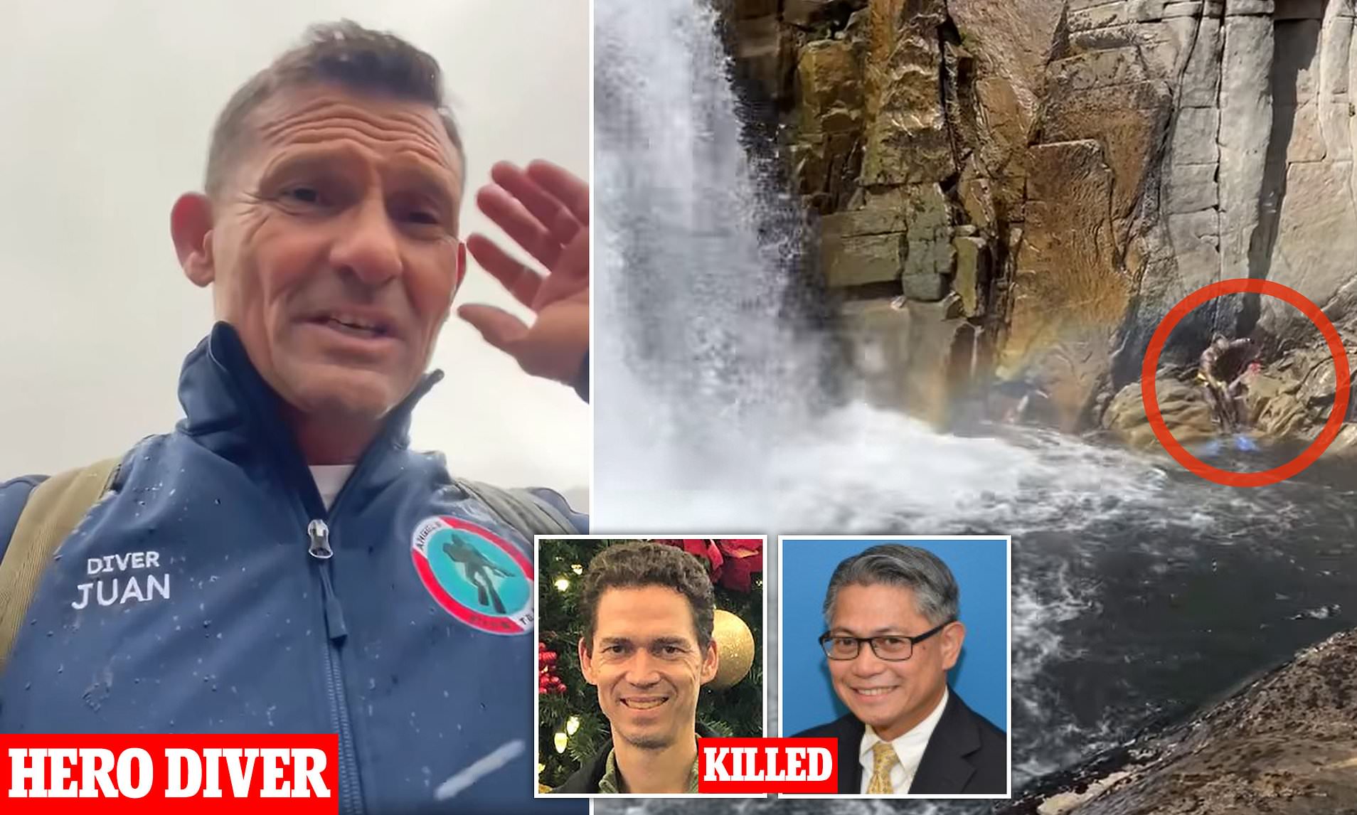 Hero diver reveals deadly mission to recover hikers from 'brutal' and ...