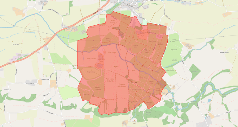 Glastonbury Festival's size compared to UK cities