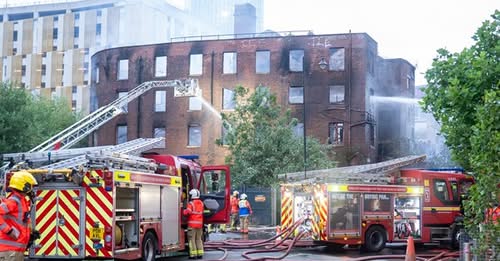 Hotspur Press building to be partially demolished after devastating fire