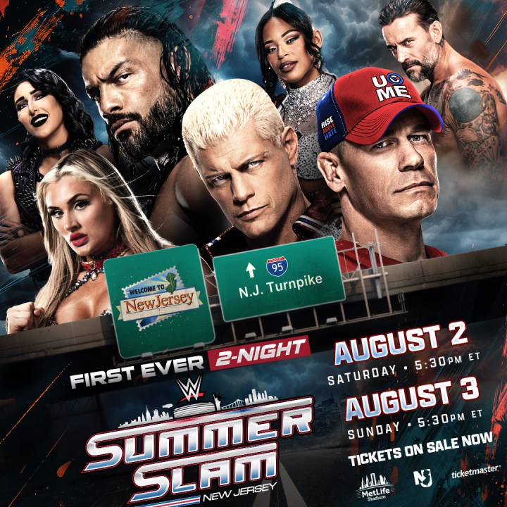 SummerSlam is coming to New Jersey in August