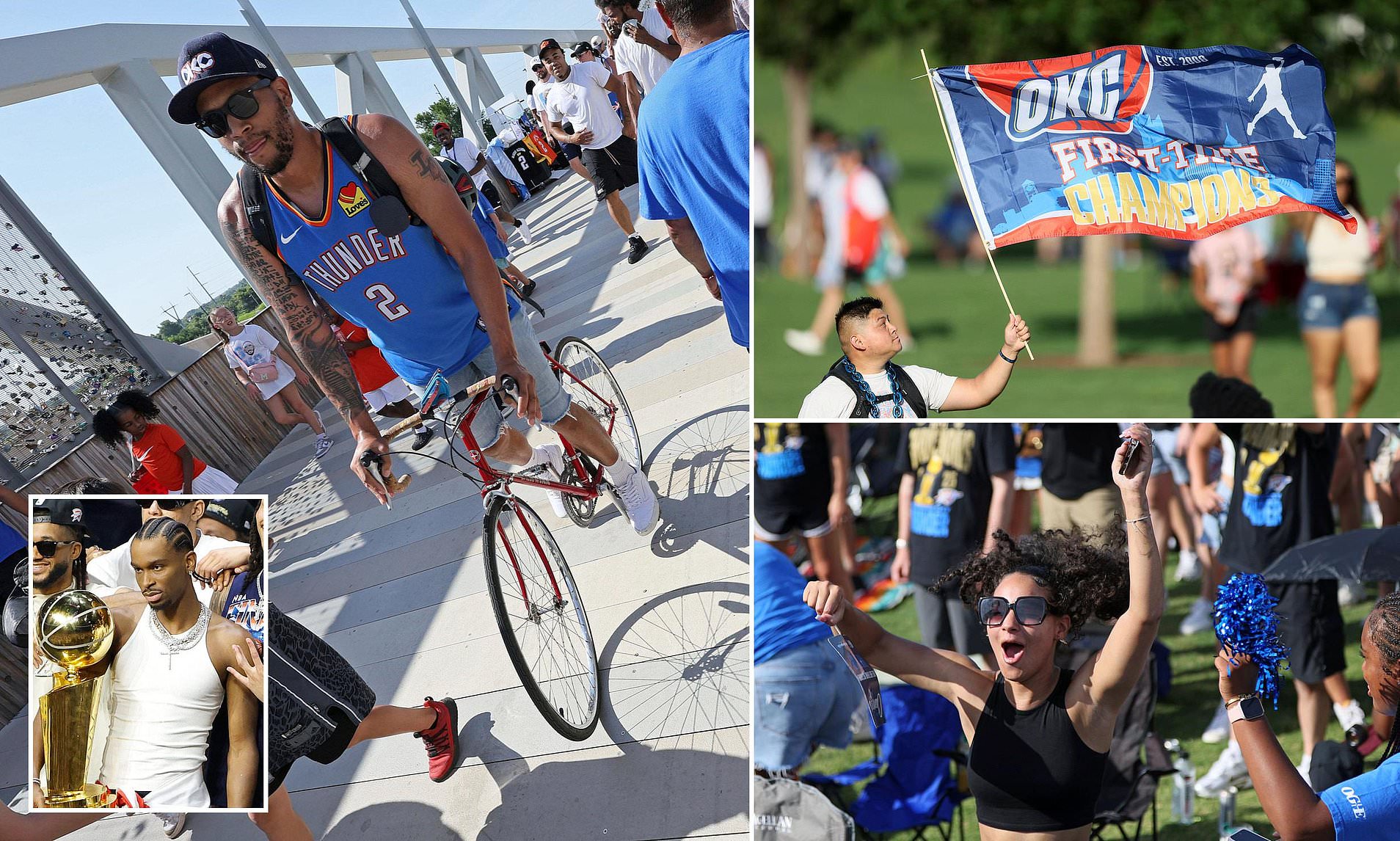 Thunder fans pack hot Oklahoma City streets to toast team's first NBA ...