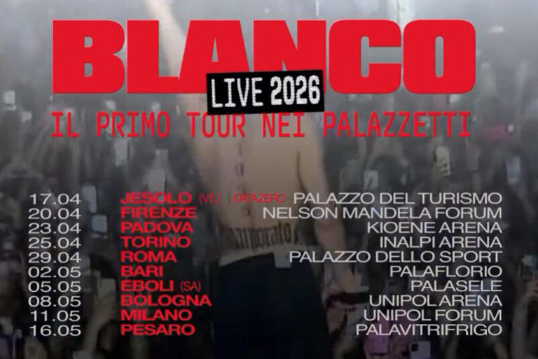 Blanco ritorna e annuncia il primo tour nei palazzetti: tappa il 2 ...