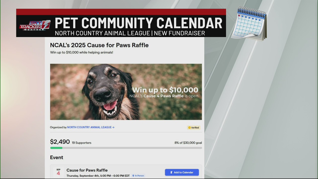 Win big while supporting the North Country Animal League