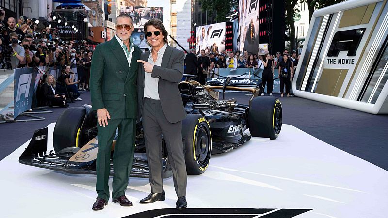 Brad Pitt premieres new F1 film in London with surprise appearance from ...