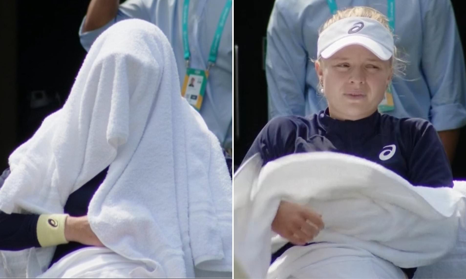 Harriet Dart shrieks and appears to cry with frustration as she loses ...