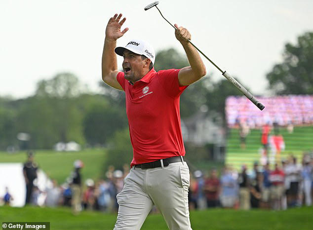 Emotional moment PGA Tour star is consoled by wife after final round ...