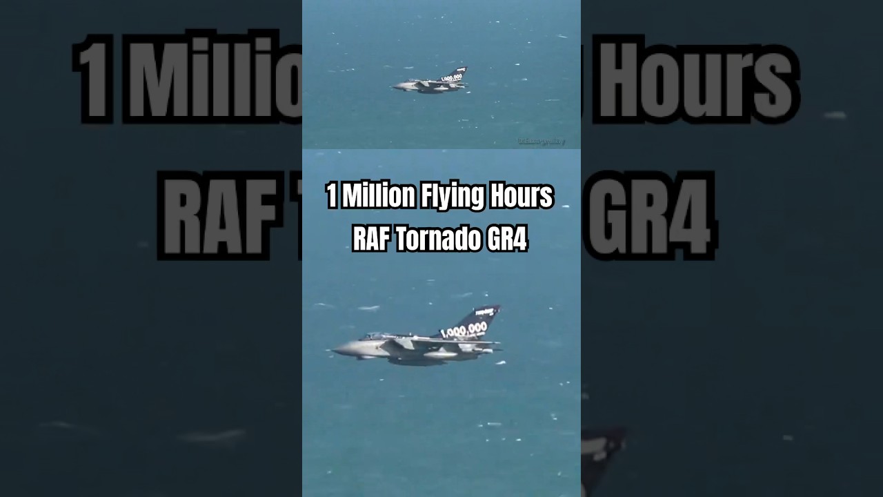 1 Million Flying Hours RAF Tornado GR4 Jet - Beachy Head Flyby