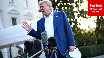 President Trump Takes Multiple Questions From Reporters While Departing ...
