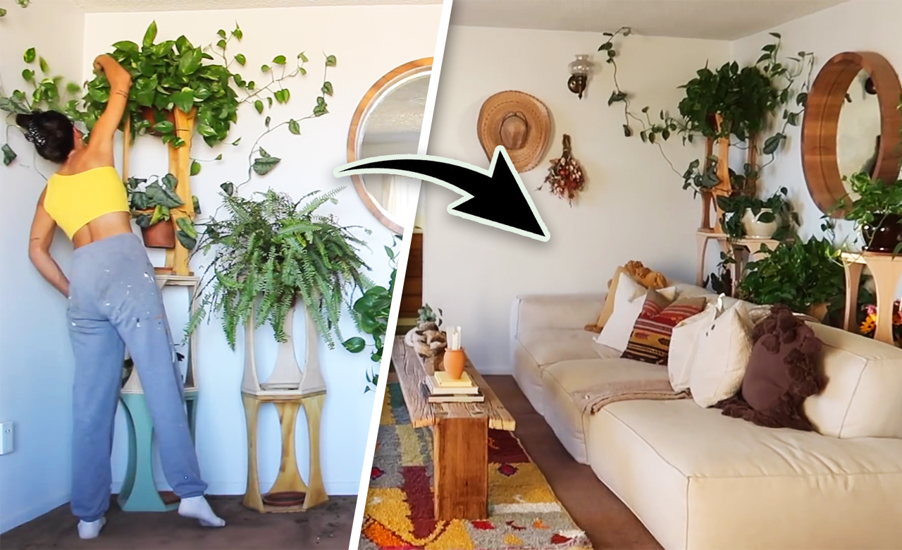 I transformed my living room on a budget!