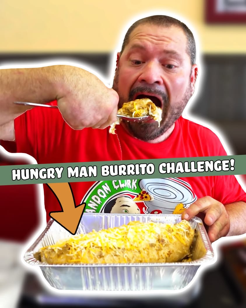 You Do Have To Be HUNGRY For The Hungry Man Challenge! 🌯 *3LBs Burrito*