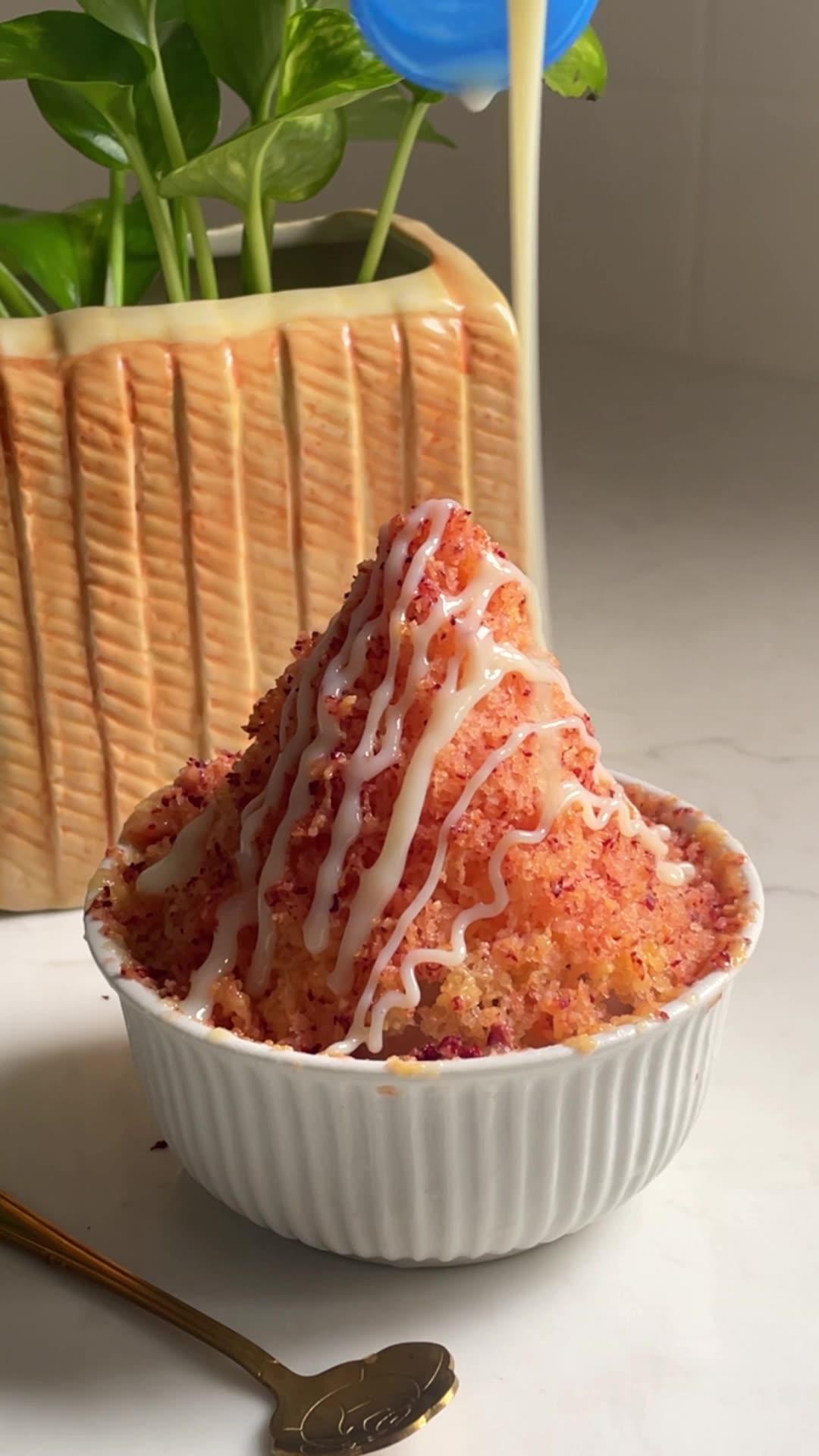 Shaved Peach Ice with Condensed Milk