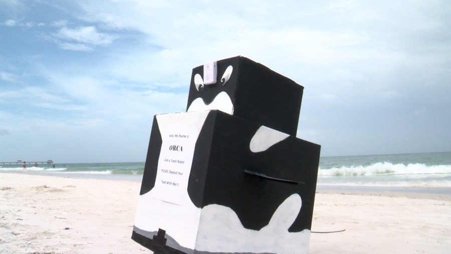 Meet ORCA, a trash collecting robot built by students to combat beach ...