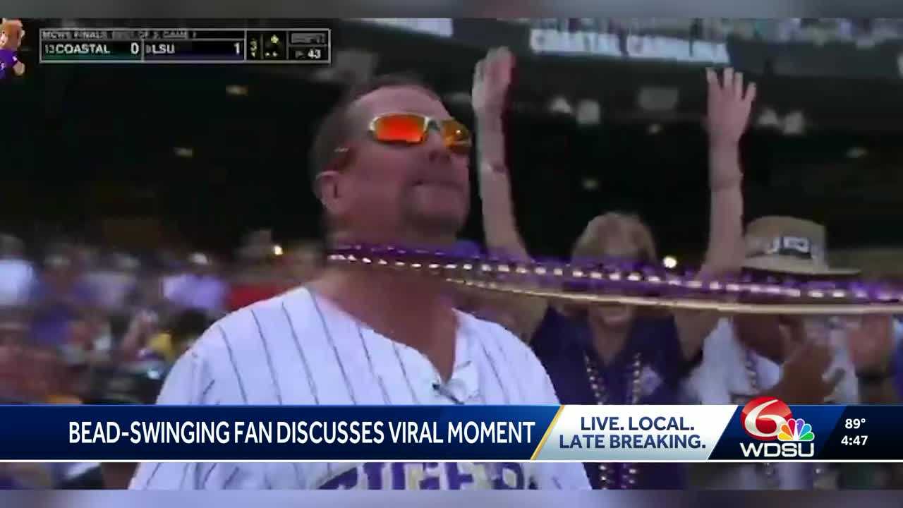 Meet the LSU fan who went viral for his impressive bead-swinging abilities