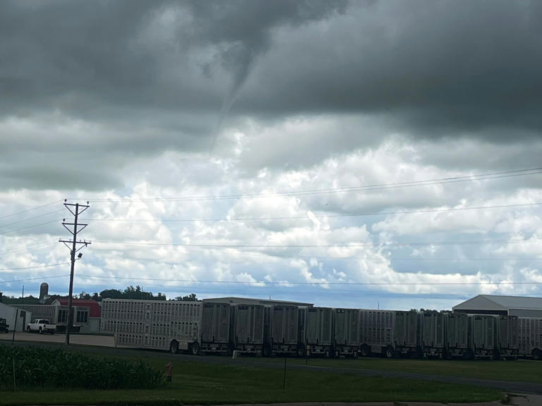 Multiple funnel clouds spotted across eastern Iowa