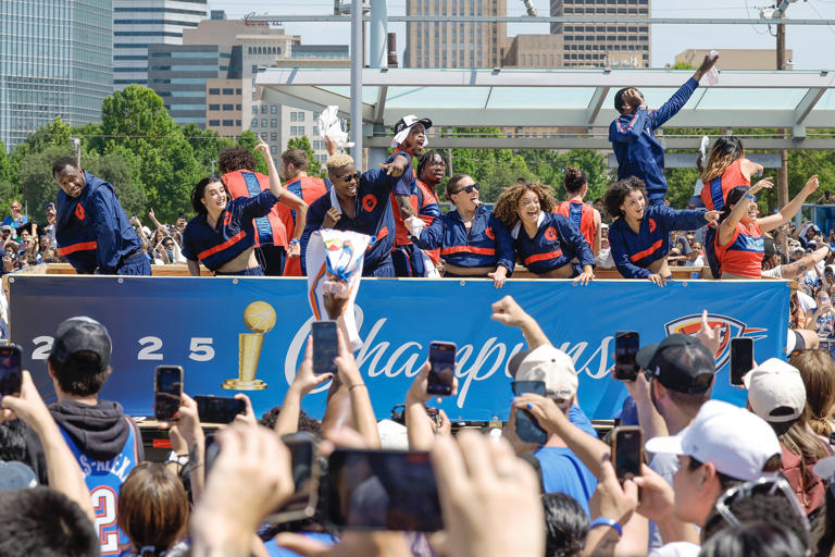 Photos: Best images from Thunder's 2025 NBA championship parade