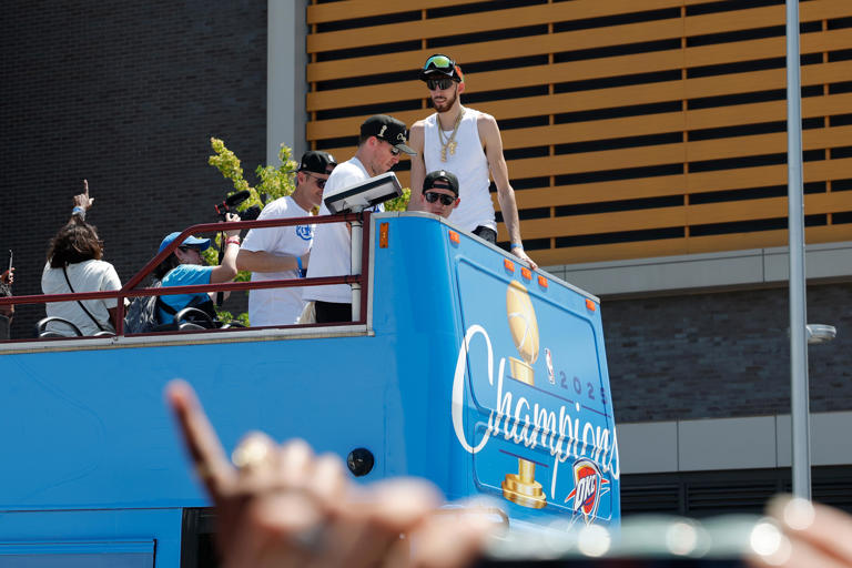 Photos: Best images from Thunder's 2025 NBA championship parade