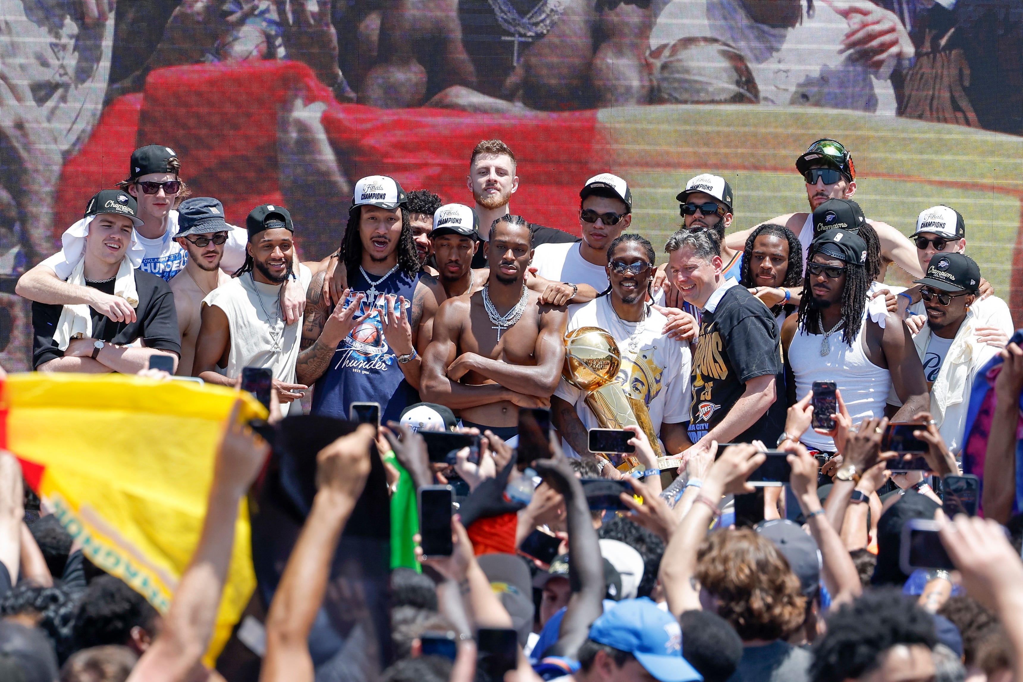 Photos: Best images from Thunder's 2025 NBA championship parade