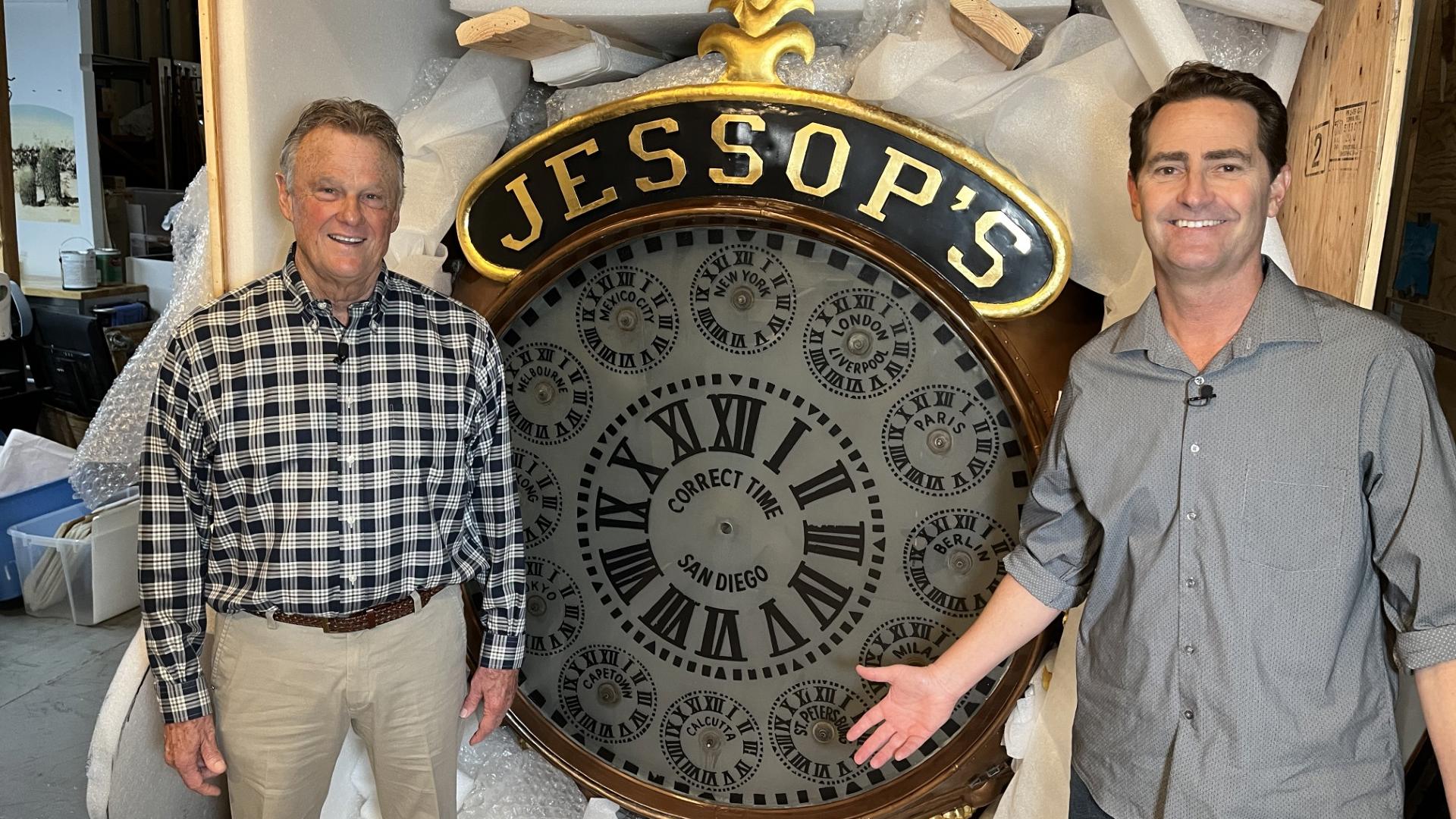 Historic Jessop Clock Finds New Home at San Diego History Center