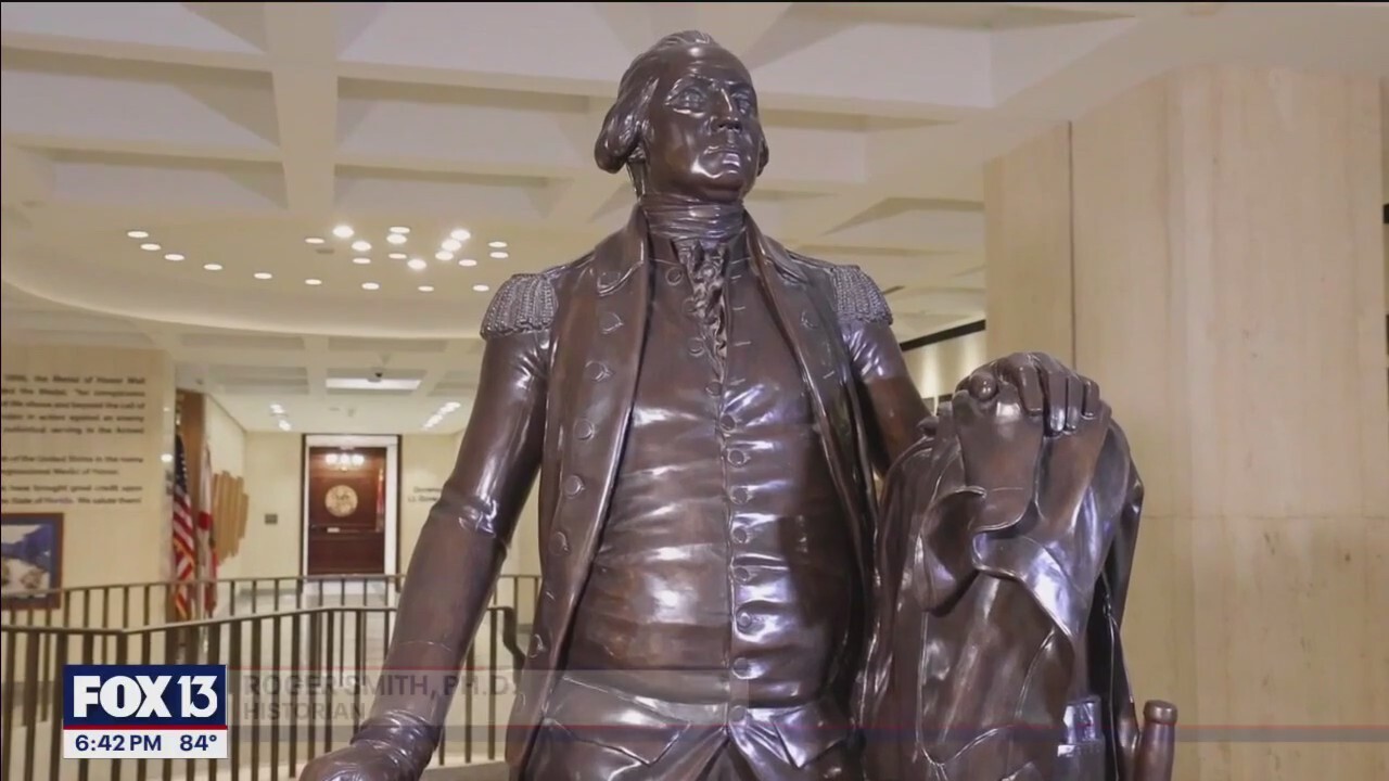 George Washington statue now at Florida Capitol