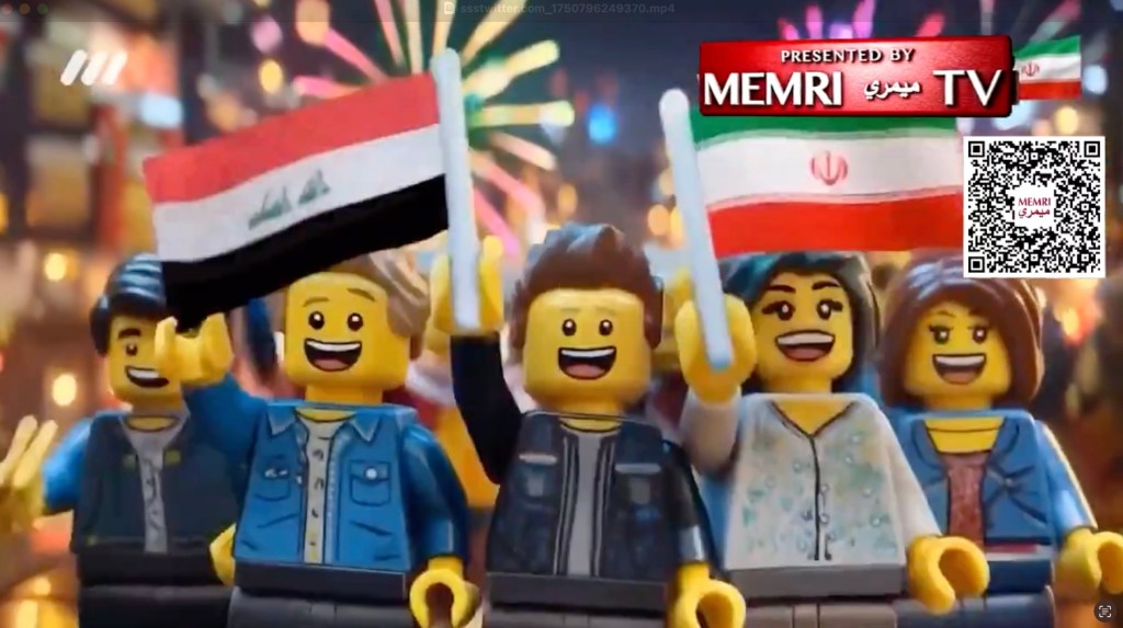 Iranian state media plays bizarre Lego-style propaganda video claiming ...