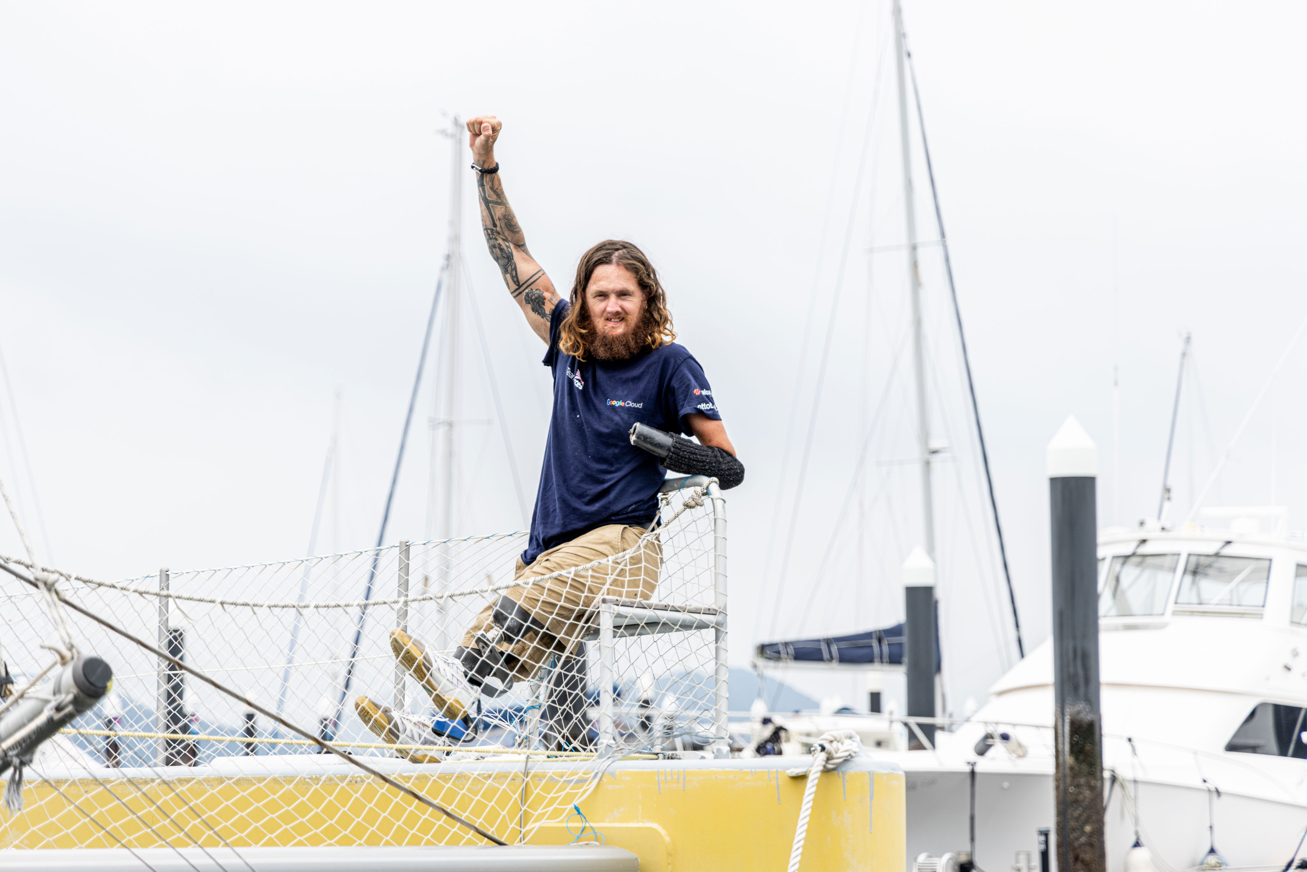 Briton becomes first triple amputee to sail solo and unsupported across ...