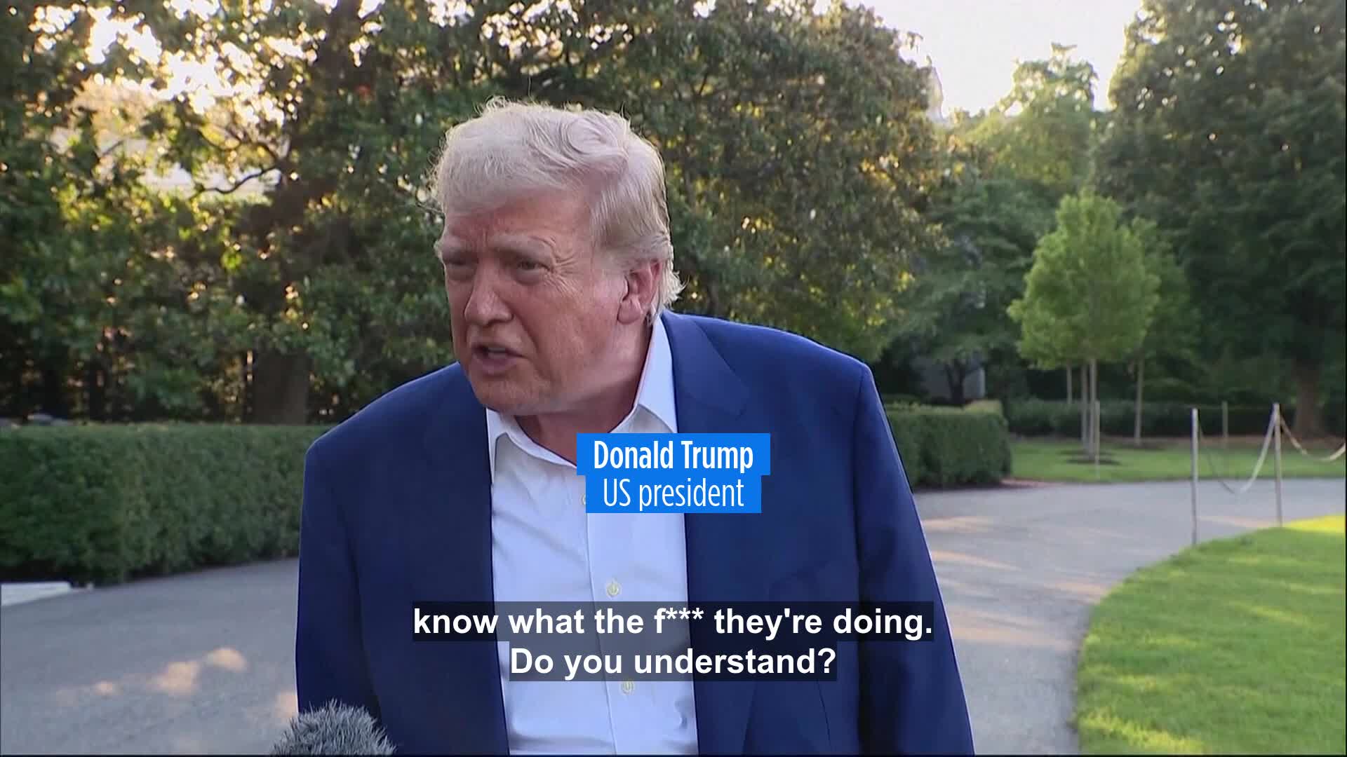 Trump swears on live TV as he blasts Iran and Israel for ceasefire ...