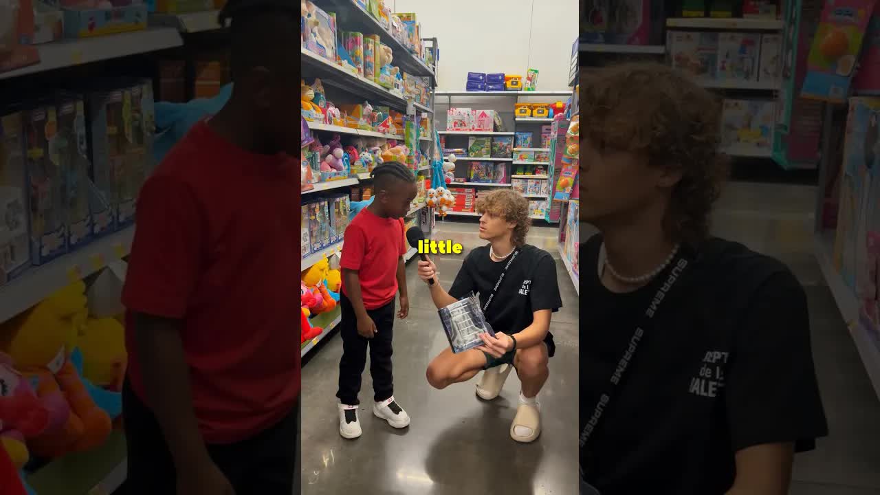 logan micke: giving a kid anything he wants at walmart