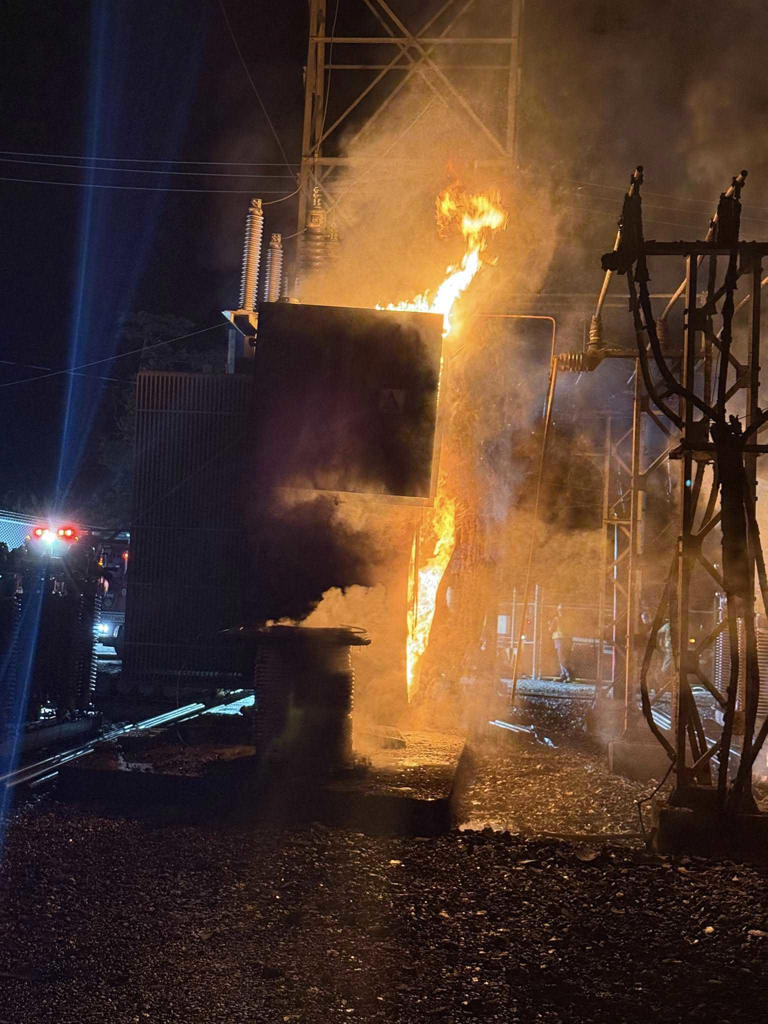 NEW PHOTOS | Substation fires knock out power for thousands as ...