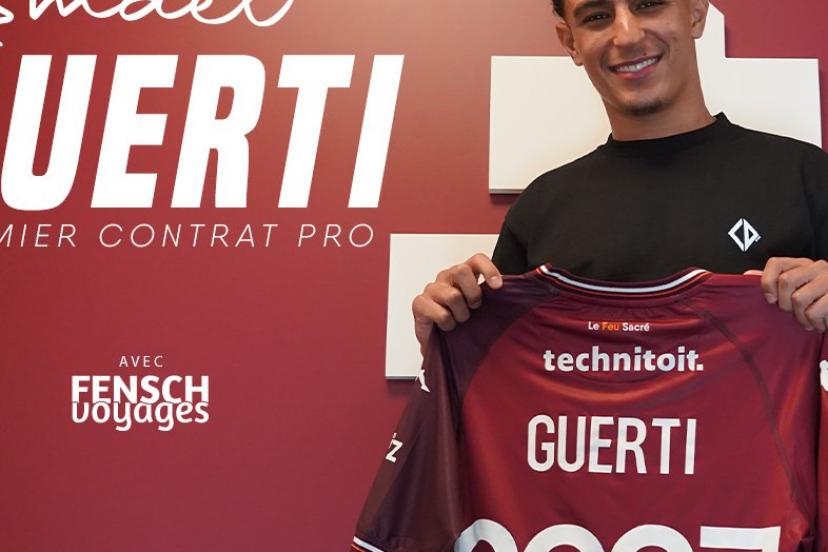 Ismaël Guerti paraphe son premier contrat professionnel avec le FC Metz