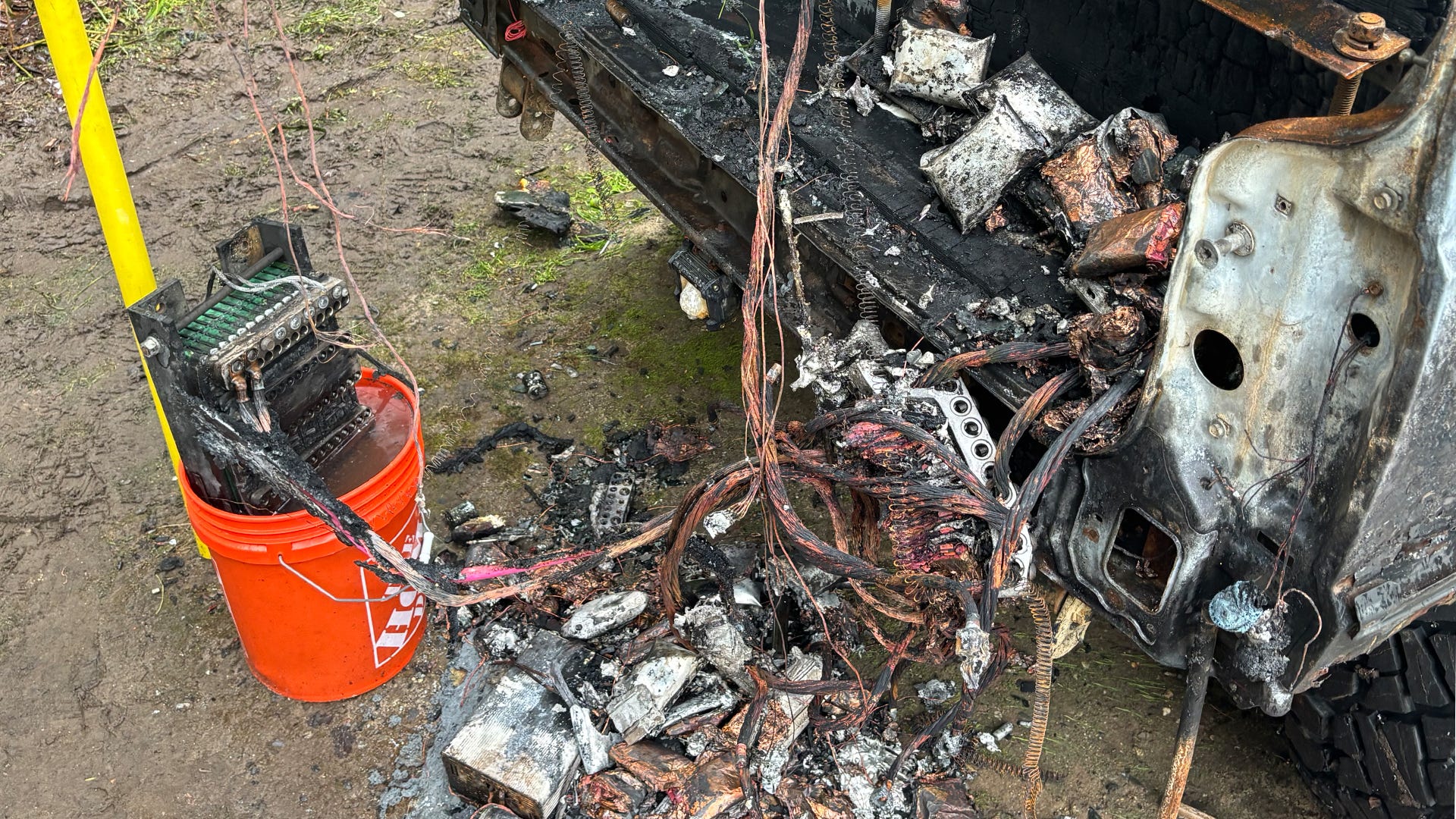 Homemade lithium-ion battery bank sparks Maine fire that damages vehicle