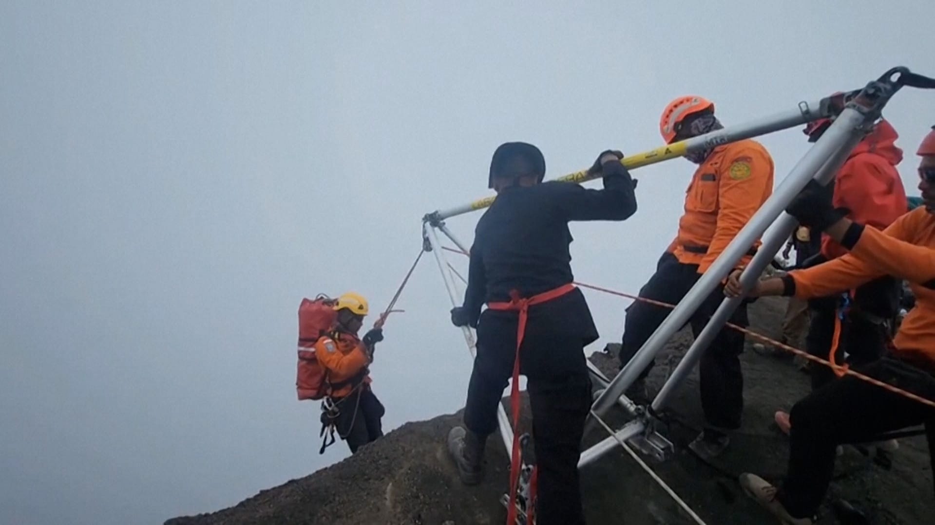 Recovery efforts underway for tourist who fell in Indonesian volcano