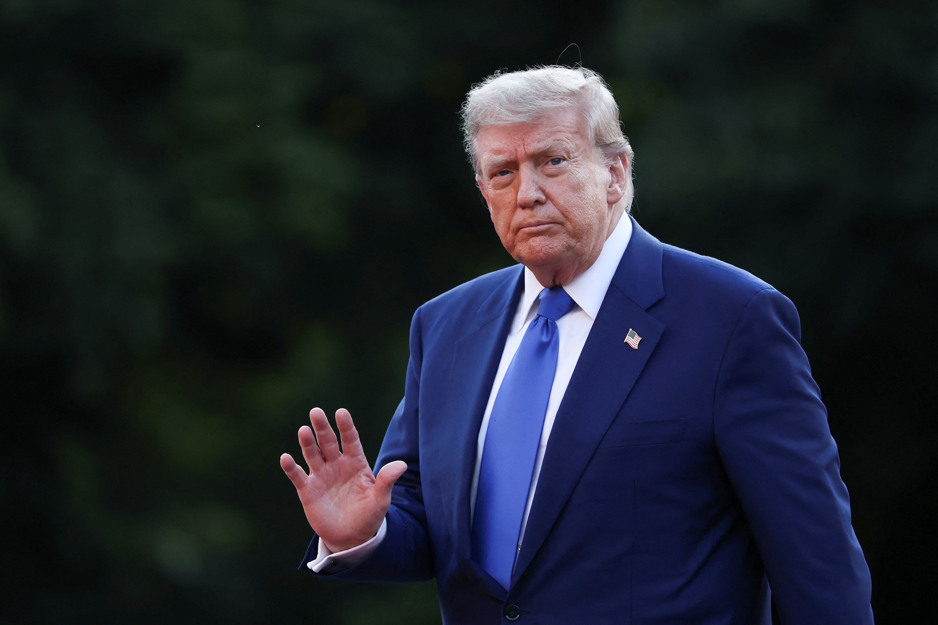On way to NATO summit, Trump refuses to commit to Article 5 mutual ...